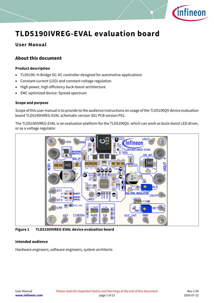 TLD5190IVREG-EVAL document page 1