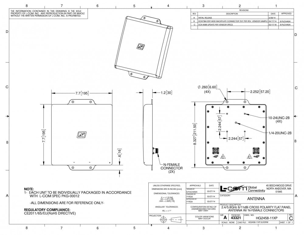 HG2458-11XP technical document preview