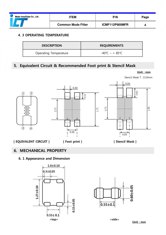 ICMF112P900MFR datasheet page 4