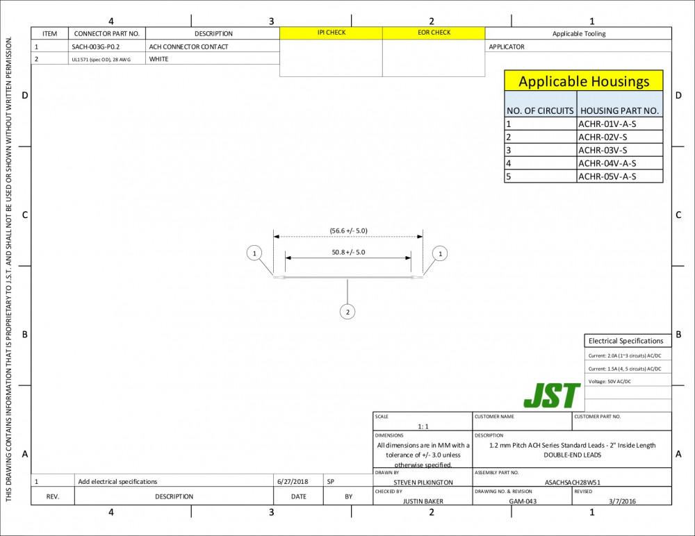 JST ACH connector reference document preview