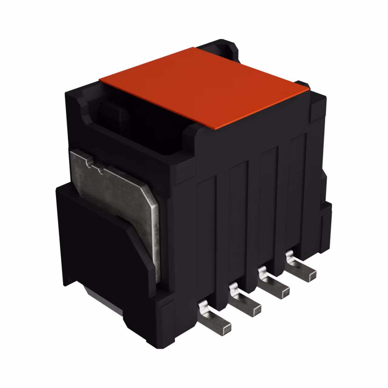 Micro-One Wire-to-Board Header, Vertical, 2.00mm Pitch, Single Row, Glow-Wire Capable, Surface Mount, 4 Circuits, Gold Plating, Black, Potting Capability, with Cover Tape for sale