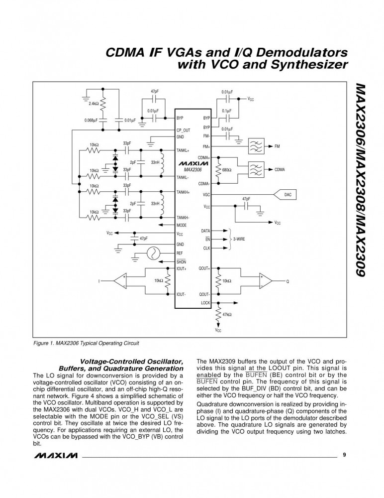 MAX2309 datasheet preview, page 9