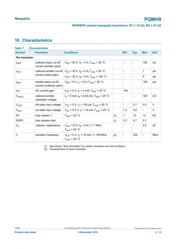 PQMH9Z datasheet page 6