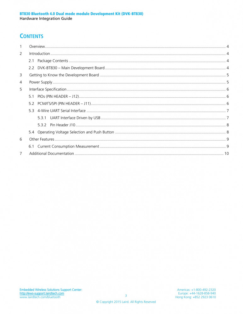 DVK-BT830 document page 3