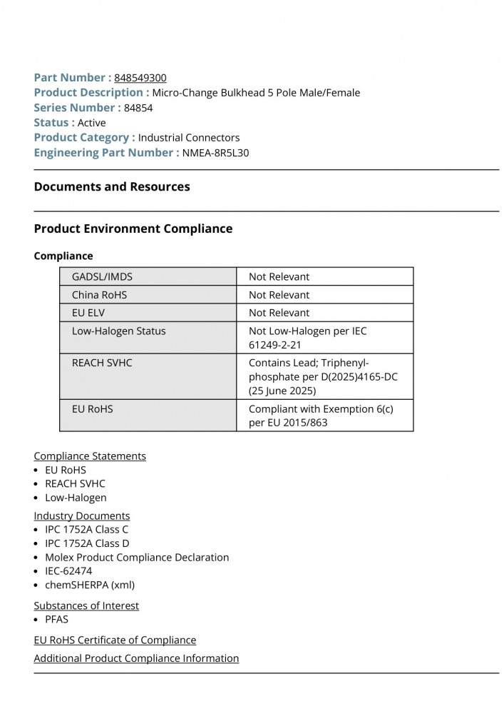 Product document image, page 1
