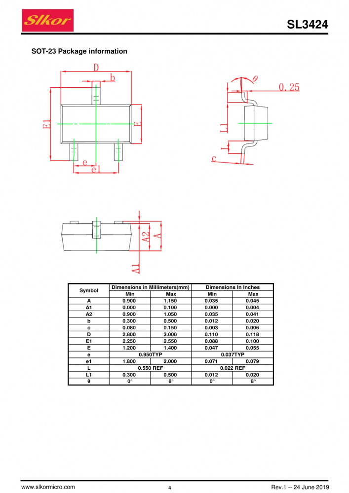 SL3424 datasheet page 4