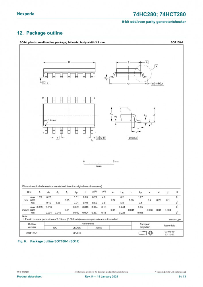 74HCT280D,653 technical document page 9