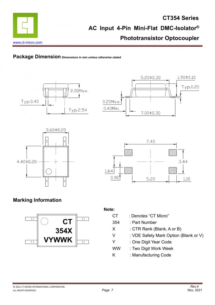 CT354 datasheet page 7