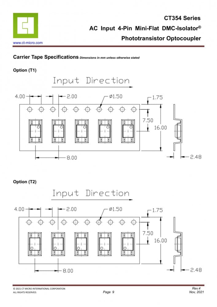 CT354 datasheet page 9