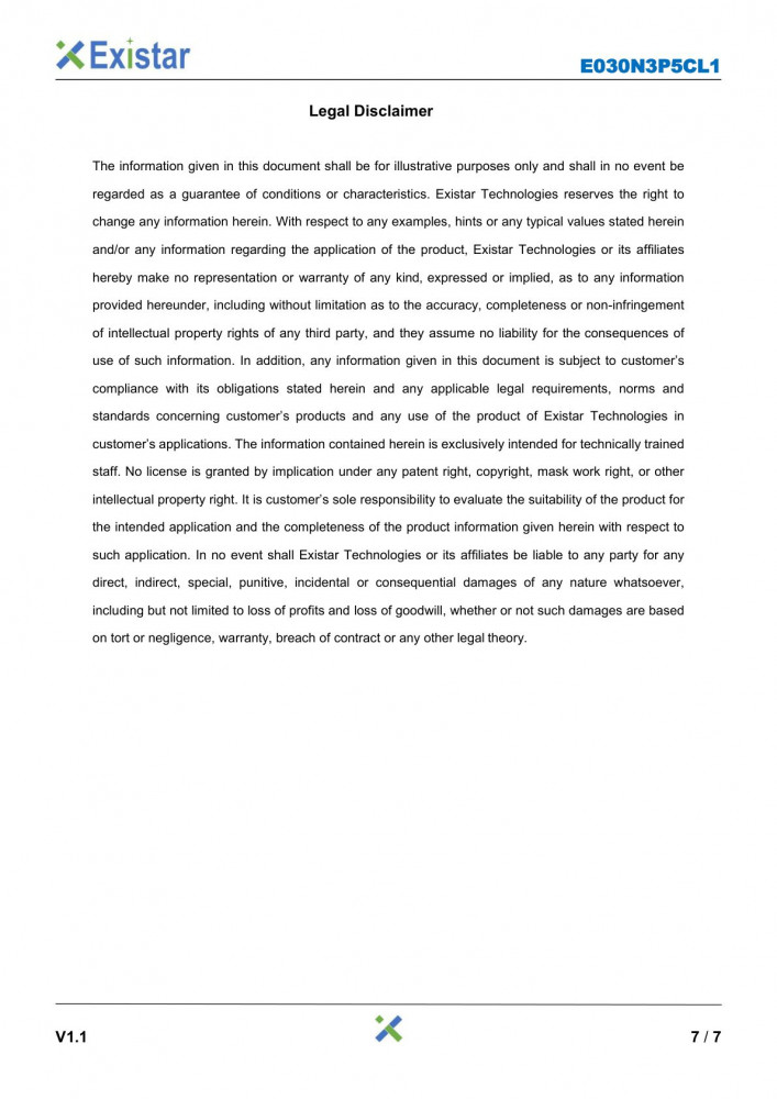 E030N3P5CL1 datasheet page 7