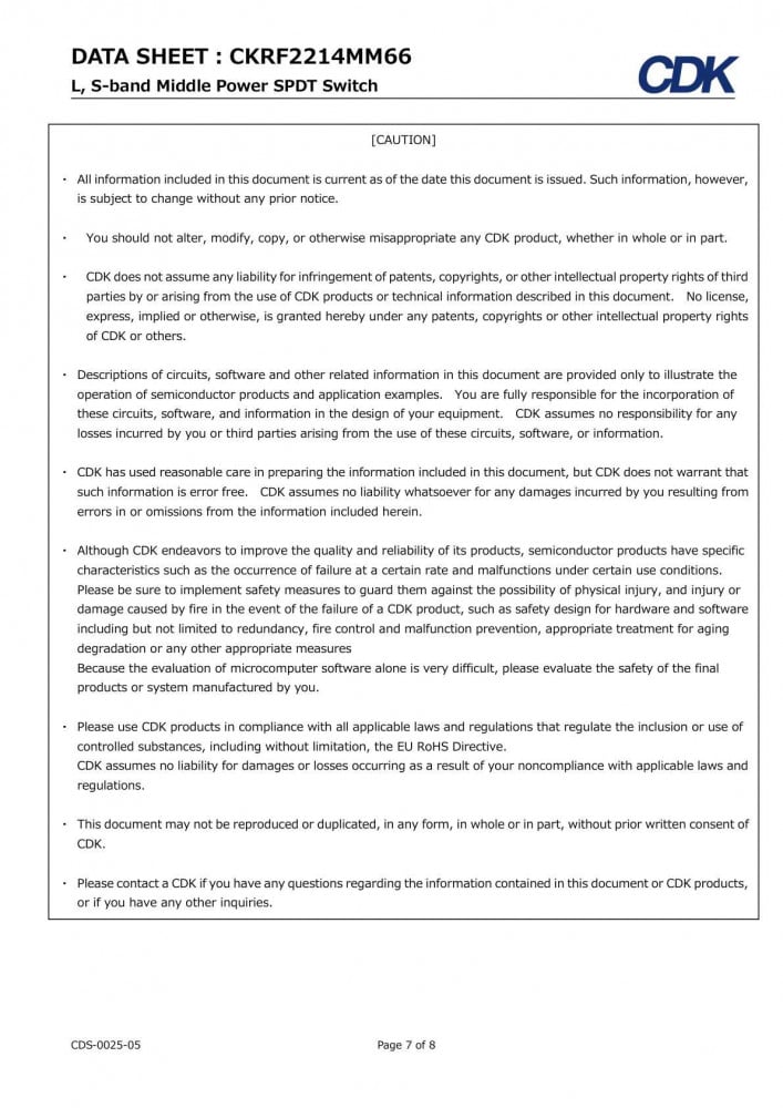 CKRF2214MM66-C2 datasheet page 7