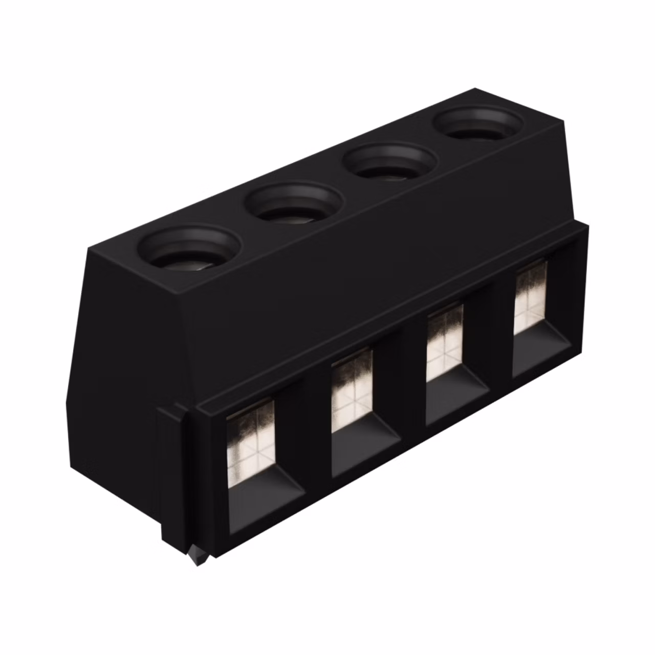 5.00mm Pitch Beau Eurostyle Low Profile, Single Level Modular Terminal Block, 4 Circuits for sale