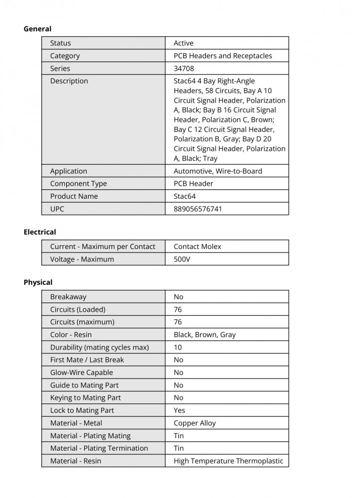 Product document image 2 for MOLEX 347084019
