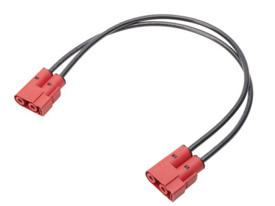 PowerWize-to-PowerWize Off-the-Shelf (OTS) Cable Assembly, Female, Single Row, 1000.00mm Length, 2 AWG, 2 Circuits, Red for sale