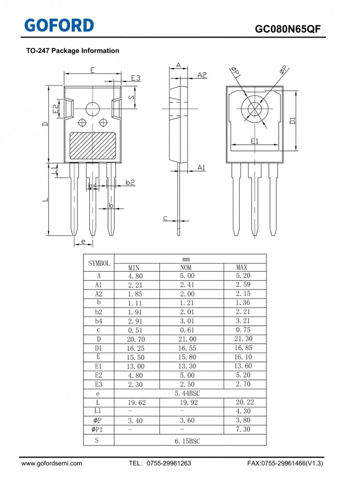 GC080N65QF datasheet page 6