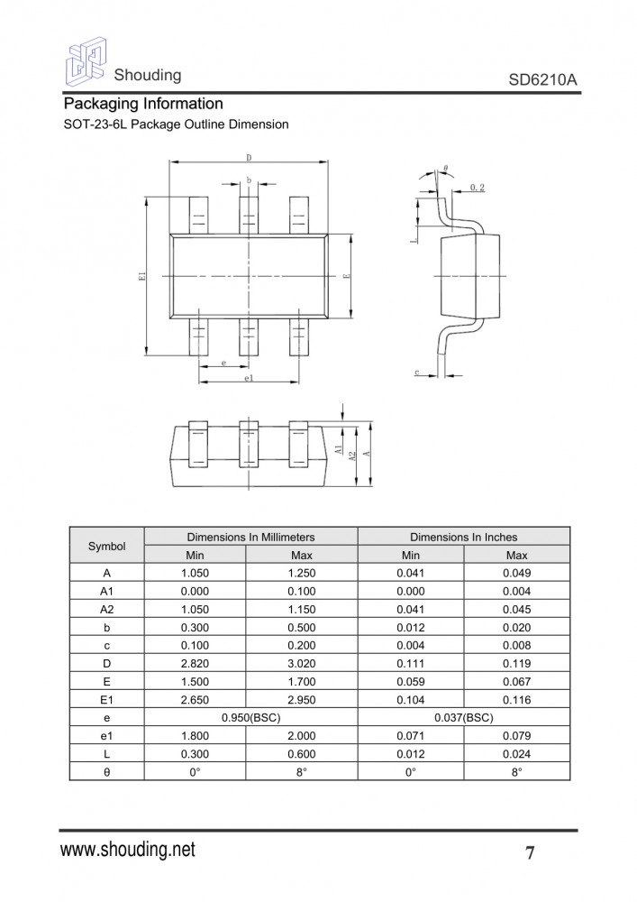 SD6210A datasheet page 7