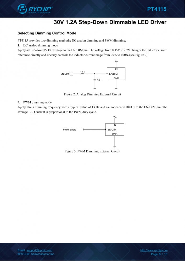 PT4115 datasheet page 8