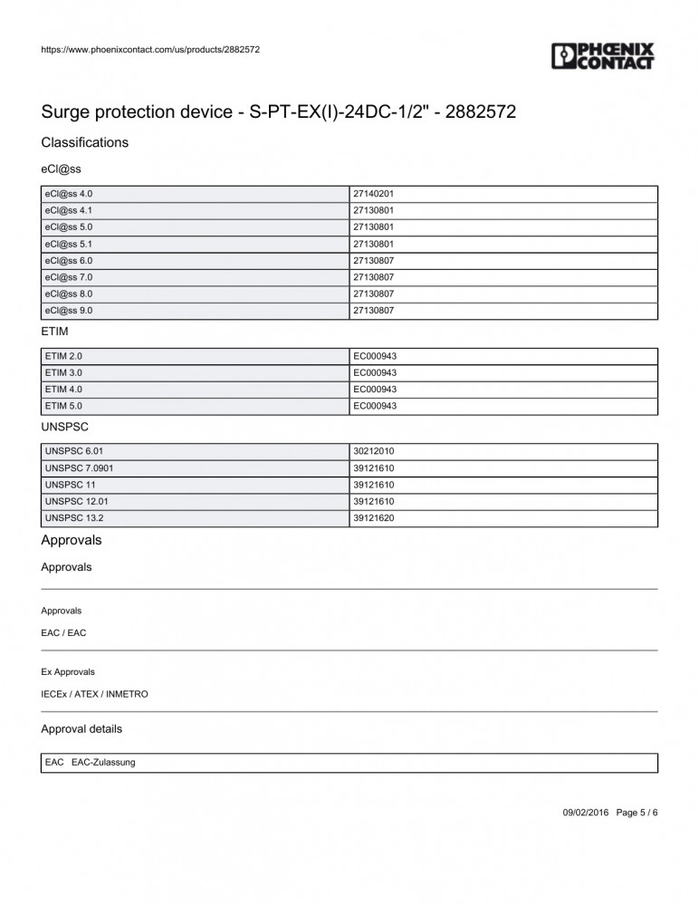 Phoenix Contact 2882572 technical document page 5