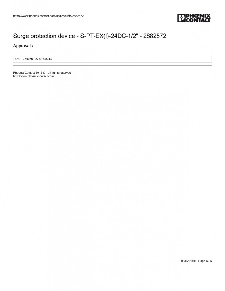 Phoenix Contact 2882572 technical document page 6