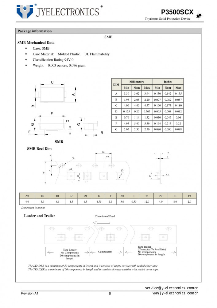 P3500SCX datasheet page 5
