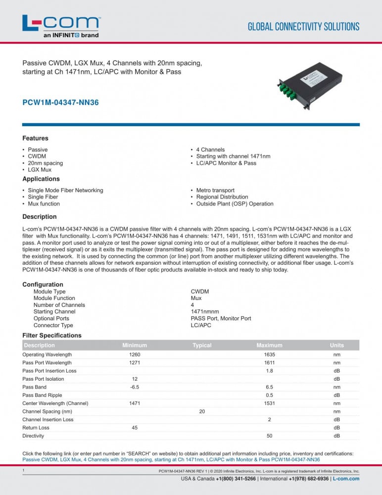 PCW1M-04347-NN36 technical document page 1