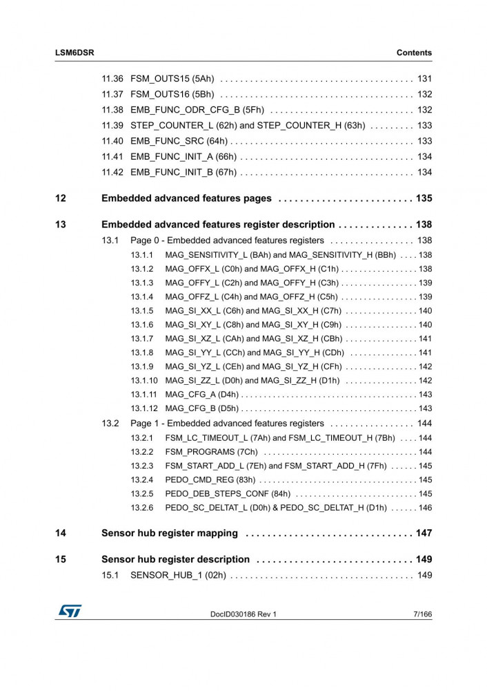 LSM6DSRTR datasheet page 7