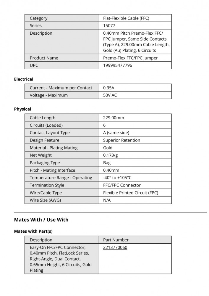 Technical document page 2 preview