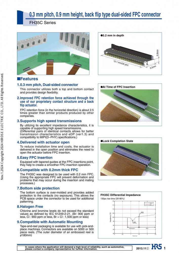FH35C datasheet page 1