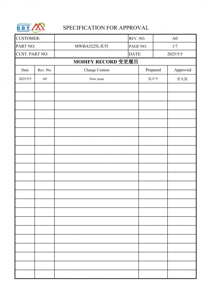 MWBA3225L dimensions and schematic page 2