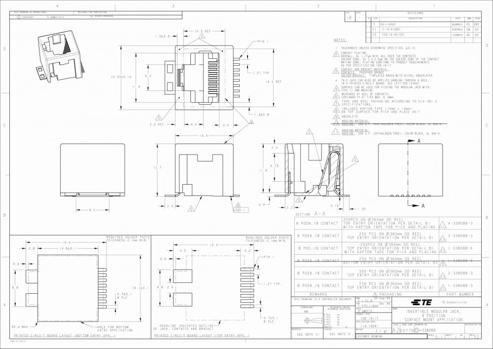 TE Connectivity 1-338088-3 document page 1