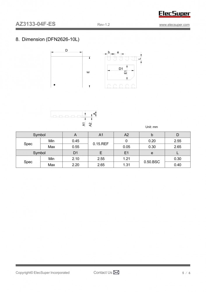 AZ3133-04F-ES datasheet page 5