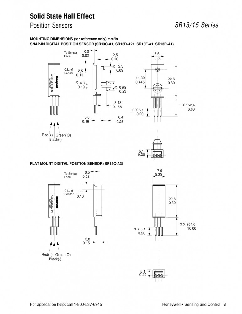Honeywell SR13C-A1 document page 4