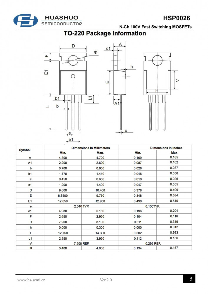 HSP0026 datasheet page 5