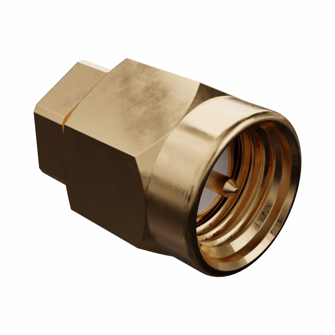 SMA Plug, Straight, Solder, Stainless Steel Body, Gold (Au) Plated, .047