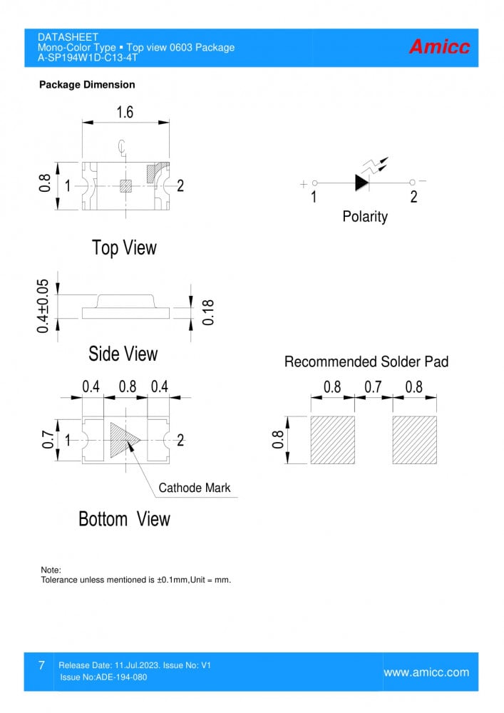 A-SP194W1D-C13-4T approval sheet page 7