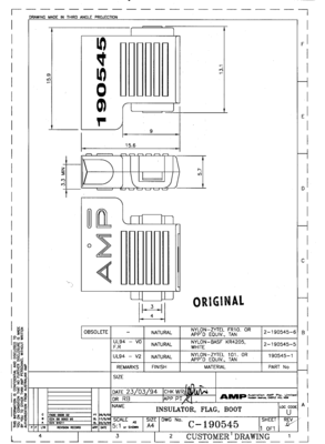 TE Connectivity 2-190545-5 Housings & Boots for sale