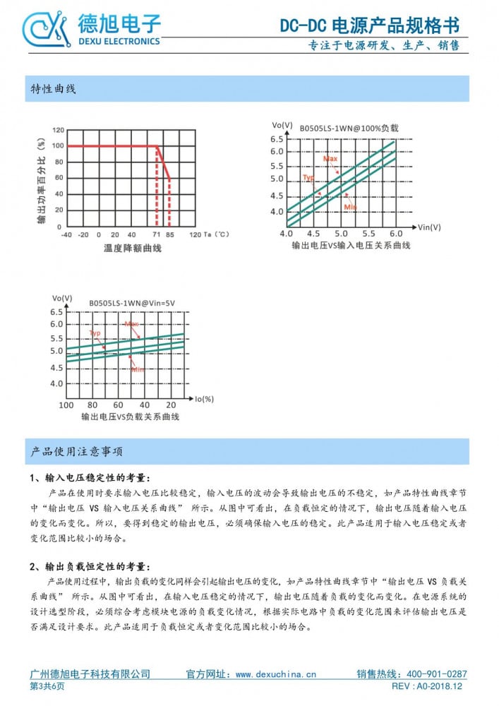 B0505LS-1W datasheet page 3