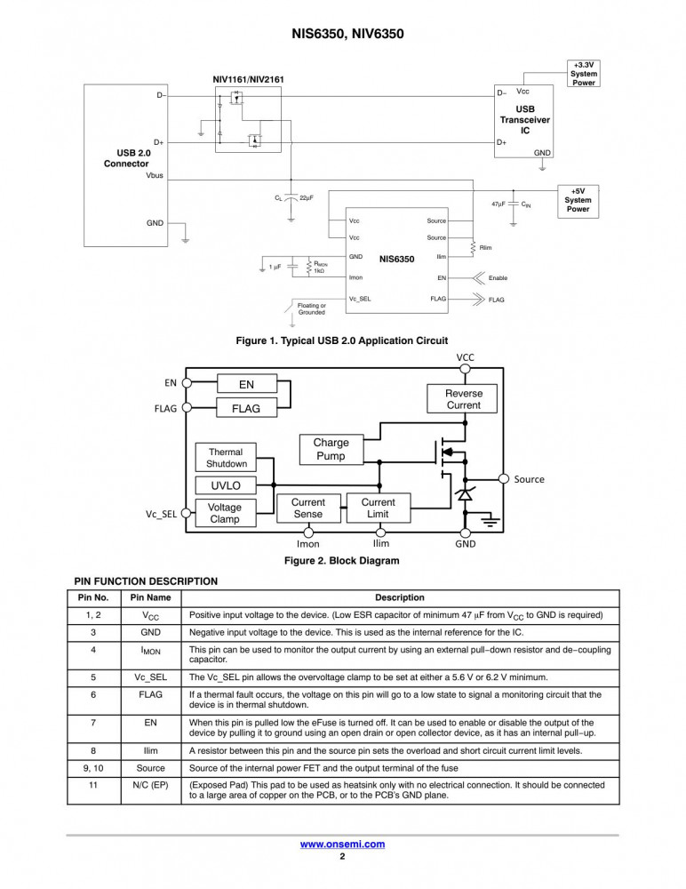 NIV6350MT1GEVB technical document page 2