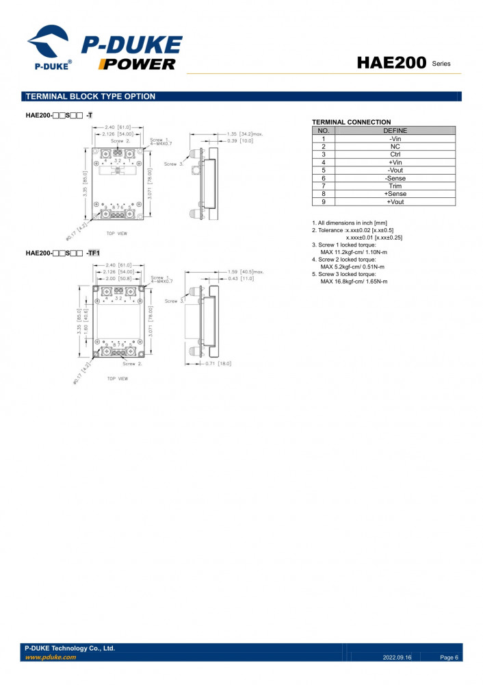 Supplied product document page 6
