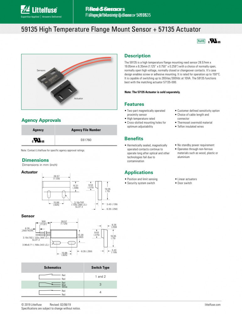 Littelfuse 59135 datasheet page 1