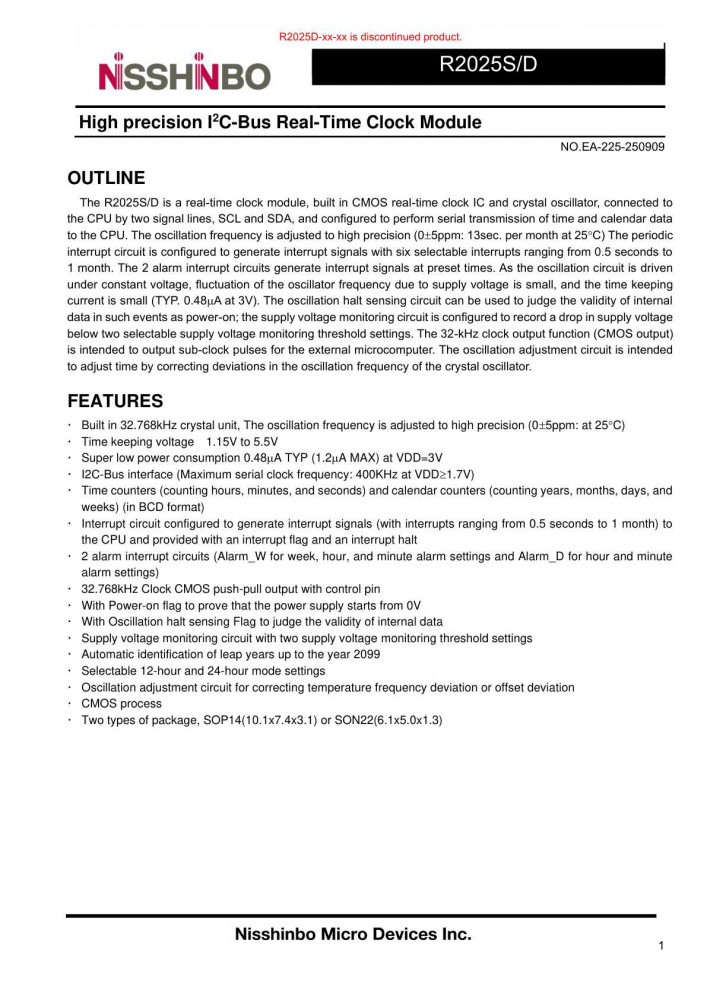 R2025 technical document page 1