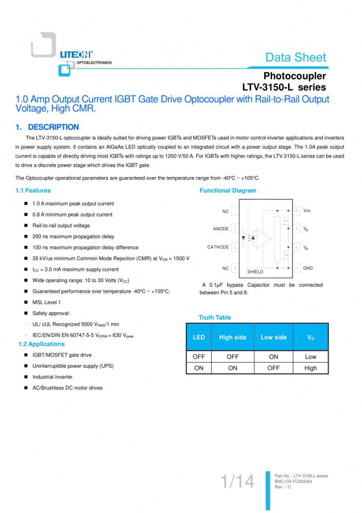 LTV-3150-L datasheet page 2
