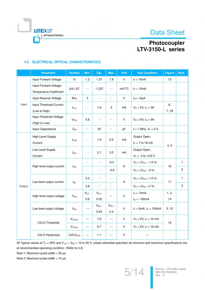 LTV-3150-L datasheet page 6