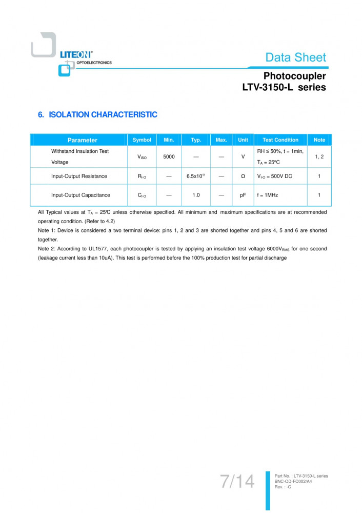 LTV-3150-L datasheet page 8