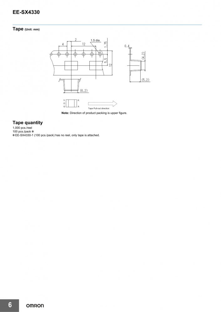 OMRON EE-SX4330-1 datasheet page 6
