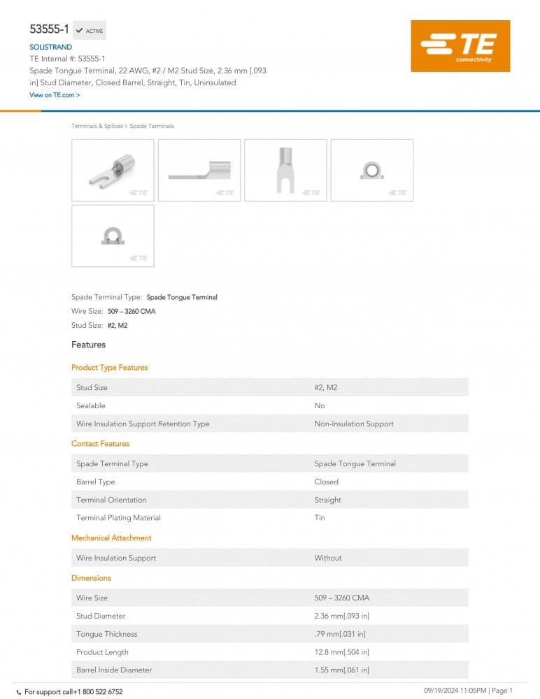 53555-1 technical document page 1