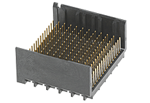 Impact 100 Ohm 5 Pair Vertical Backplane Header, Unguided, Open Endwall,  12 Columns, 180 Circuits, Pin Length 4.90mm, Plated Through Hole Dimension 0.39mm, Lead-Free for sale