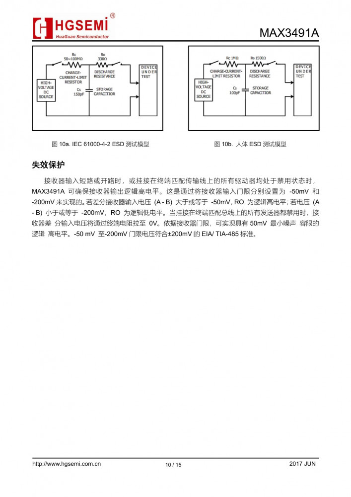 MAX3491A technical document page 10