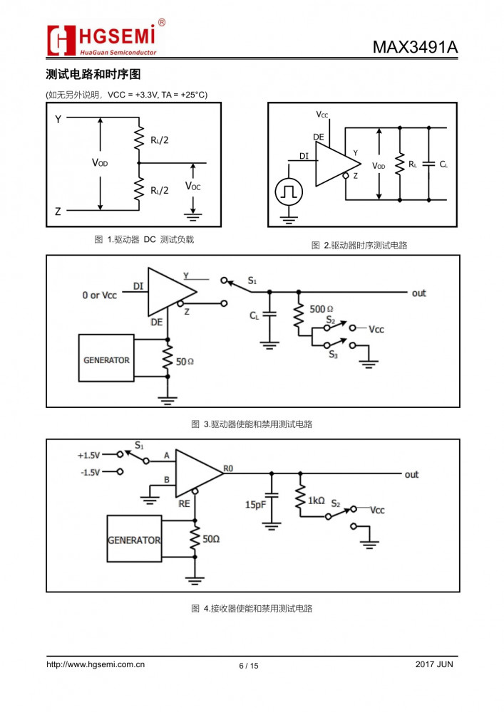 MAX3491A technical document page 6