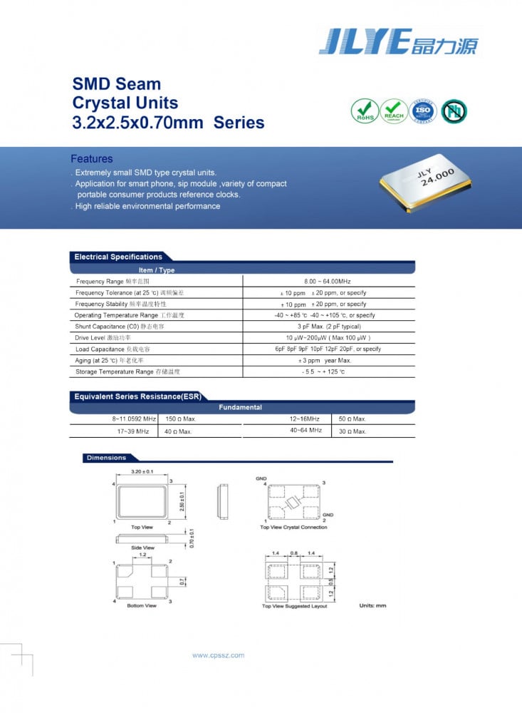 Y322526MGBCX technical document page